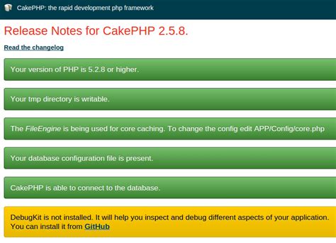 cakephp cookbook のチュートリアルをcomposerを使ってやってみた bgbgbg