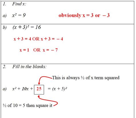 How To Solve Quadratic Equation In One Variable Using Completing The