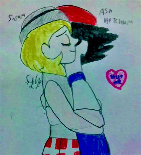 Ash And Serena In Hug Me By Lugialover249 On Deviantart