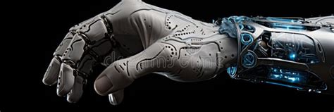 Futuristic Ai Robotic Hand And Human Like Robot Advancing Technology Science And Connectivity