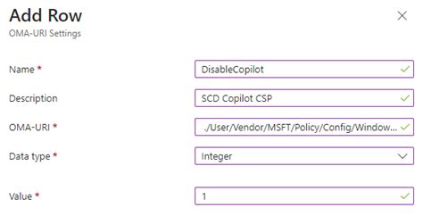 Create Intune Copilot Policy For Windows 11