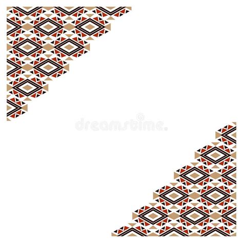 Native America Border Vector Design Stock Vector Illustration Of