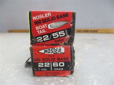 Bullets Nosler 22cal 55 And 60gr 100 Solid Base Boat Tail Spitzer