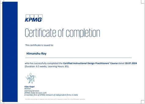 Himanshu Roy On Linkedin Glad To Share That I Have Successfully Completed Course On Instructional…