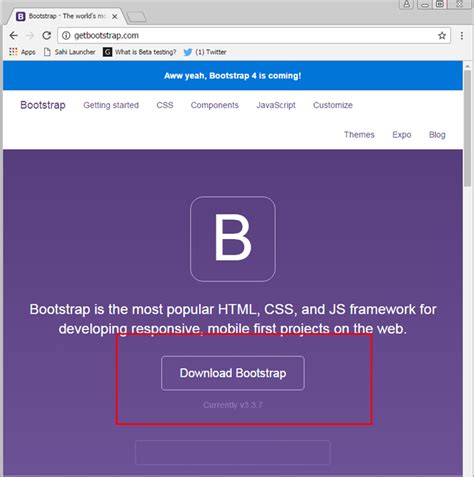 Getting Started With Bootstrap