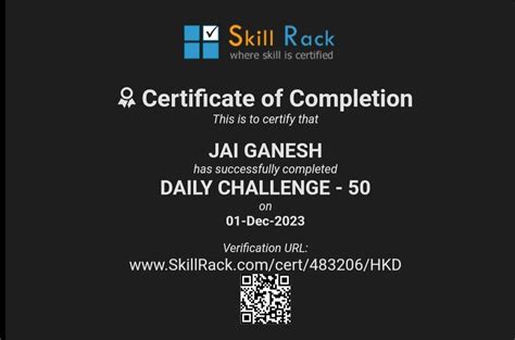 Jai Ganesh K On Linkedin Coding Achievement Skillrack Programming