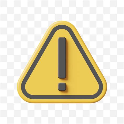 Señal De Advertencia Signo De Exclamación 3d Archivo Psd Premium