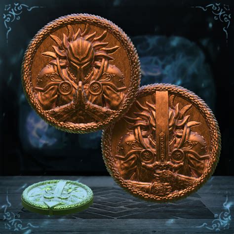 3d Printable Paladin Character Class Tokens By Unchained Games