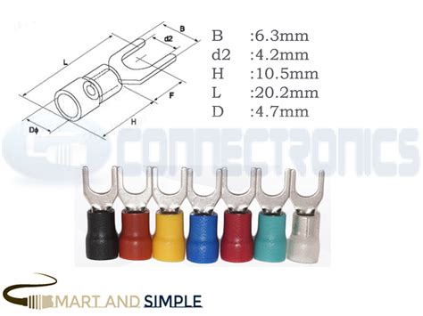 Fork Spade Tongue Terminal Fork Terminals For Wire Lug Terminal 16