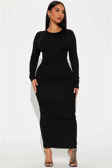 Secretly Sexy Maxi Dress Black Fashion Nova Dresses Fashion Nova