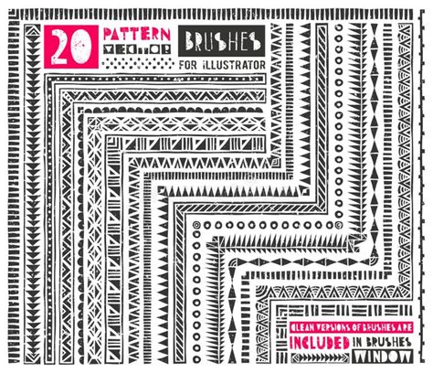 Illustrator Pattern Set Stock Illustrations 7279 Illustrator Pattern