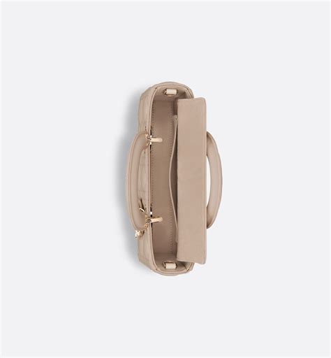 Small Lady D Joy Bag Powder Beige Cannage Lambskin Dior