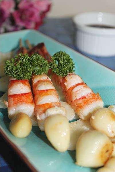 마늘왕새우꼬치구이