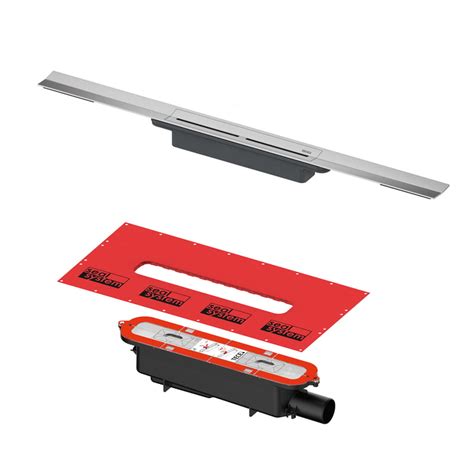 TECE drainprofile Duschprofil Set Edelstahl gebürstet, L: 120 cm ...