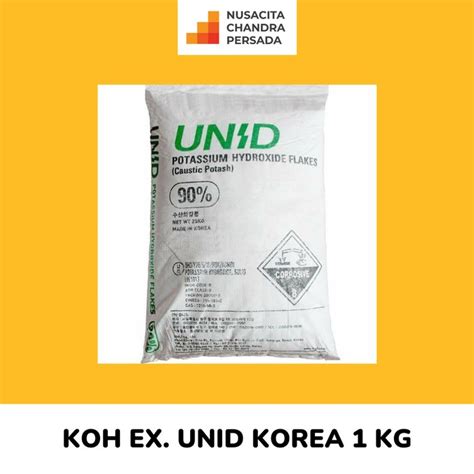 Jual Koh Potassium Hydroxide Kalium Hidroksida Ex Unid Korea 1kg