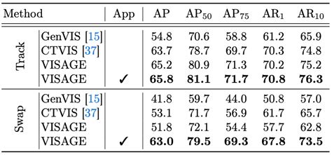 Visage Video Instance Segmentation With Appearance Guided Enhancement