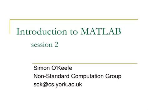 ppt introduction to matlab session 2 powerpoint presentation free