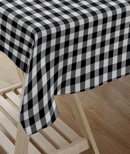 Lushomes Cotton Buffalo Checks Plaid Dining Table Cover Cloth Size X Inches At Rs In