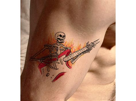 Guitar Tattoo Drawings