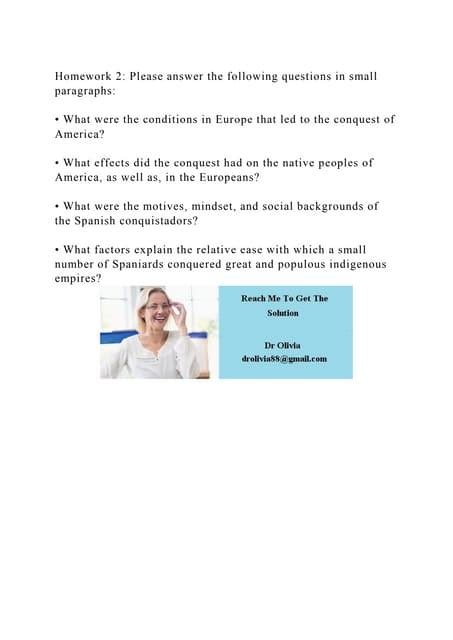 Homework 2 Please Answer The Following Questions In Small Paragraphdocx