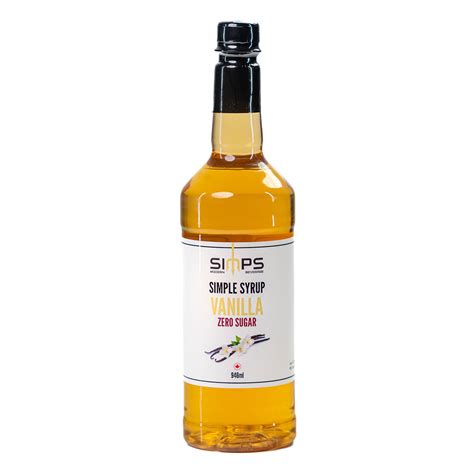 Simps Vanilla Zero Sugar Syrup Simps Modern Beverage Inc