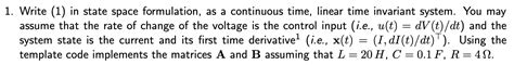 Solved Complete Task In Matlab Please Do Not Copy The Chegg
