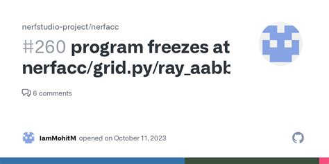 Program Freezes At Nerfaccgridpyrayaabbintersect · Issue 260
