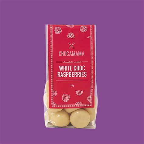 White Choc Raspberries 125g Goldelucks