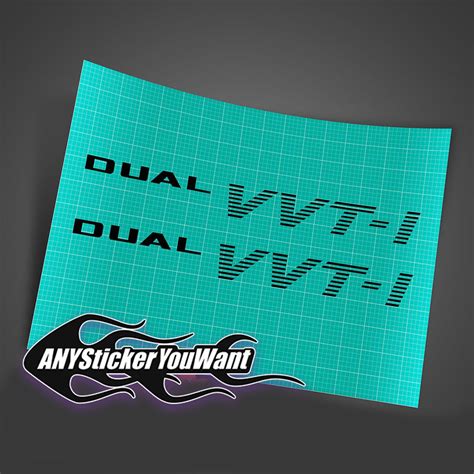 Dual Vvt I Vinyl Decal Sticker