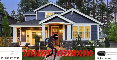 Ir Based Security Alarm Circuit Student Projects