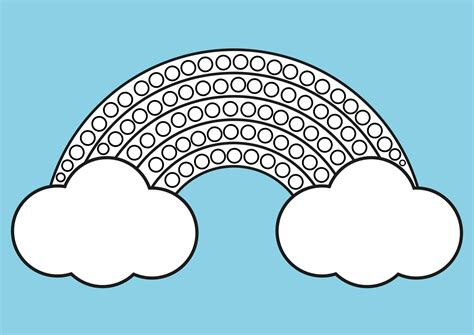 Rainbow Dot Marker Printable Printable Templates