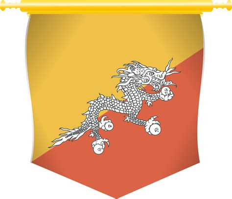 Bhutan Country Flag 35567515 Png