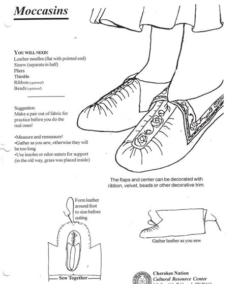 Native American Printable Moccasin Pattern Pattern Rjuuc Edu Np