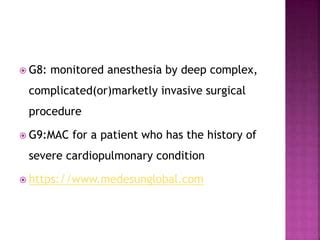 Anesthesia CPT Coding PPTX