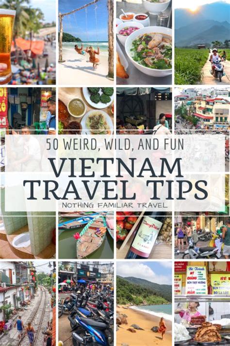 A Collage Of Photos With The Words Vietnam Travel Tips Written In White