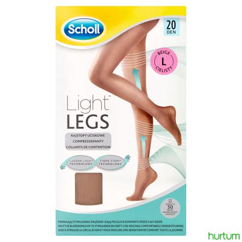 Scholl Light Legs Rajstopy Uciskowe 20 DEN Rozmiar L Cieliste W Hurtum Pl