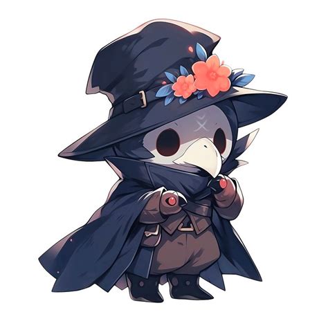Cute Kawaii Plague Doctor Halloween Spooky Mode Plague Nurse Sticker