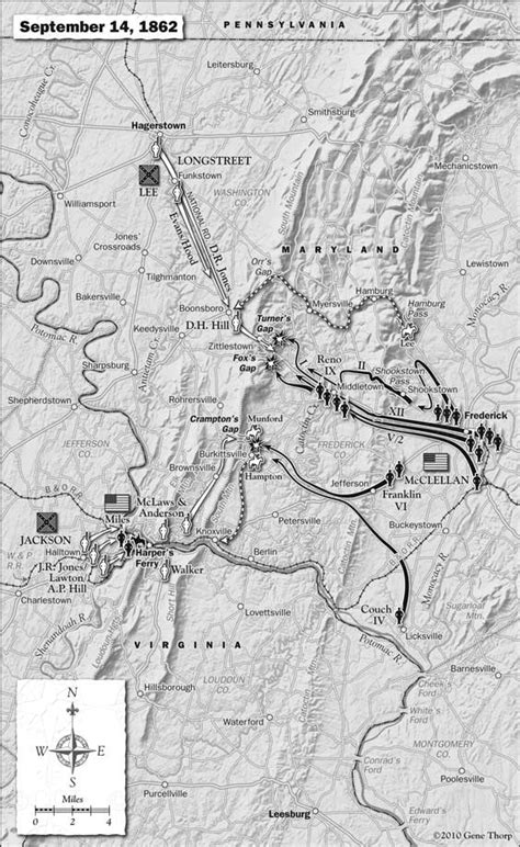 Gene Thorps Antietam Campaign Maps The Maryland Campaign Ezra