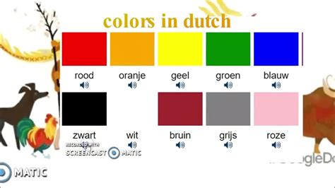 Colors In Dutch Kleur Beginners Dutch Youtube