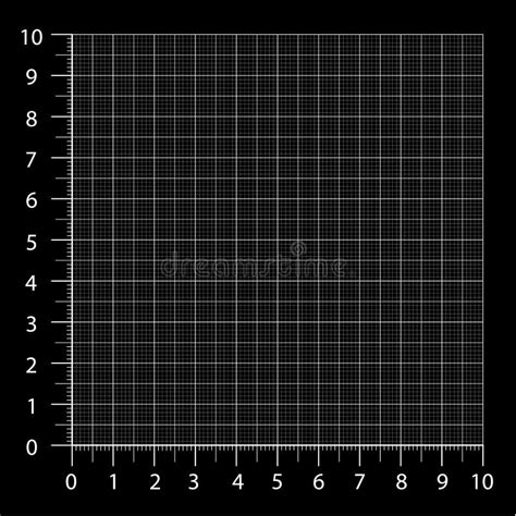 Measured Grid Graph Plotting Grid Stock Vector Illustration Of