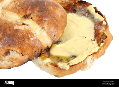 Toasted Hot Cross Buns Stock Photo Alamy