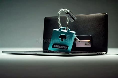 Steel Padlock And Computer Keyboard Internet Security And Data Protection Concept Stock