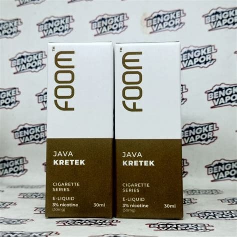 Jual LIQUID SALTNIC Java Kretek Cigarette Series 30ML 30MG By Foom Lab