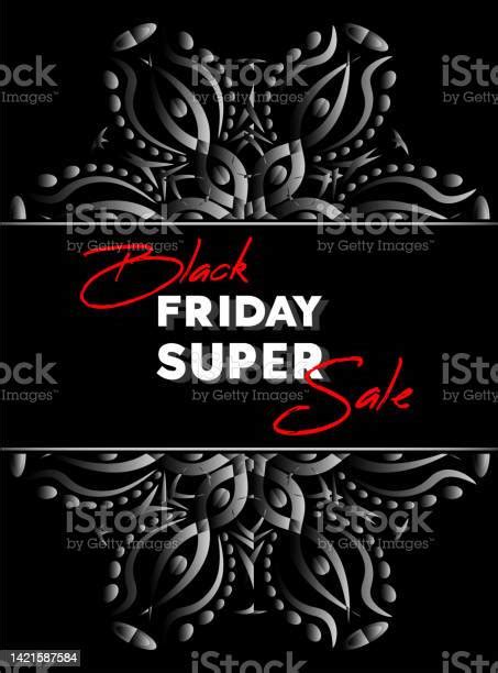 블랙 프라이데이 판매 배너 전단지 검은 배경에 텍스트와 추상적 인 장식 Publicity Event에 대한 스톡 벡터 아트 및 기타 이미지 Publicity Event