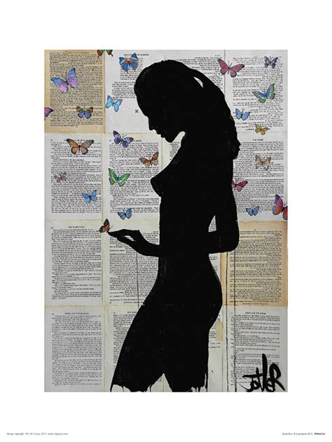 Poster Loui Jover Butterflies Kunstdruck Loui Jover 60 X 80 Cm
