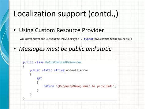Fluent Validation Ppt