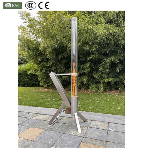 Outdoor Wood Pellet Stove Eco Friendly Pyramid Patio Heater China