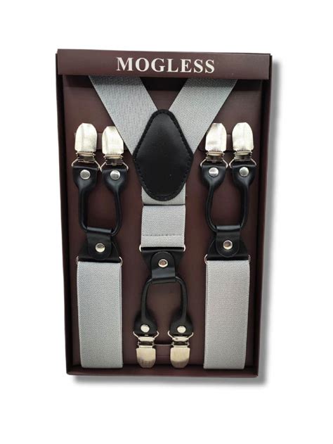 Suspensório 6 Pontas Largo Luxo Couro Clássico Masculino Casamentos E Eventos