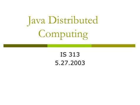 Ppt Java Distributed Computing Powerpoint Presentation Free Download