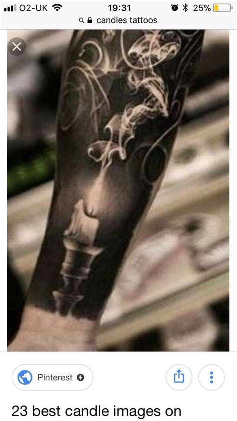 Realistic Candle Tattoos